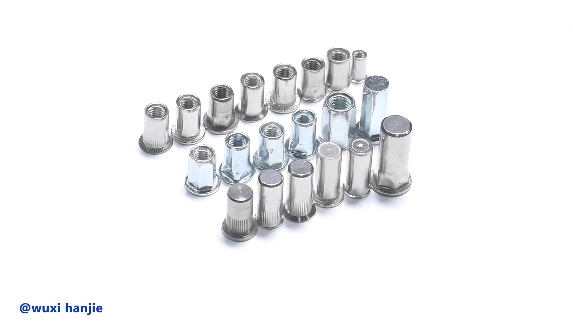 Csk Flat Reduced Head Hex Stainless Steel Blind Rivet Nuts With Open ...