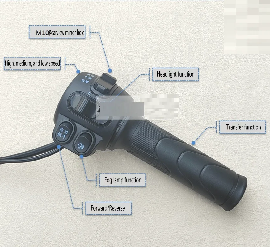 Electric Tricycle Speed Control Throttle+Integrated Switch Assembly ...