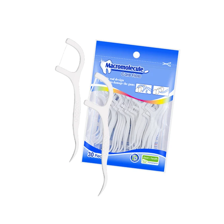 30pcs Packed Dental Floss Picks Plastic Teeth Clean Dental Flosser ...