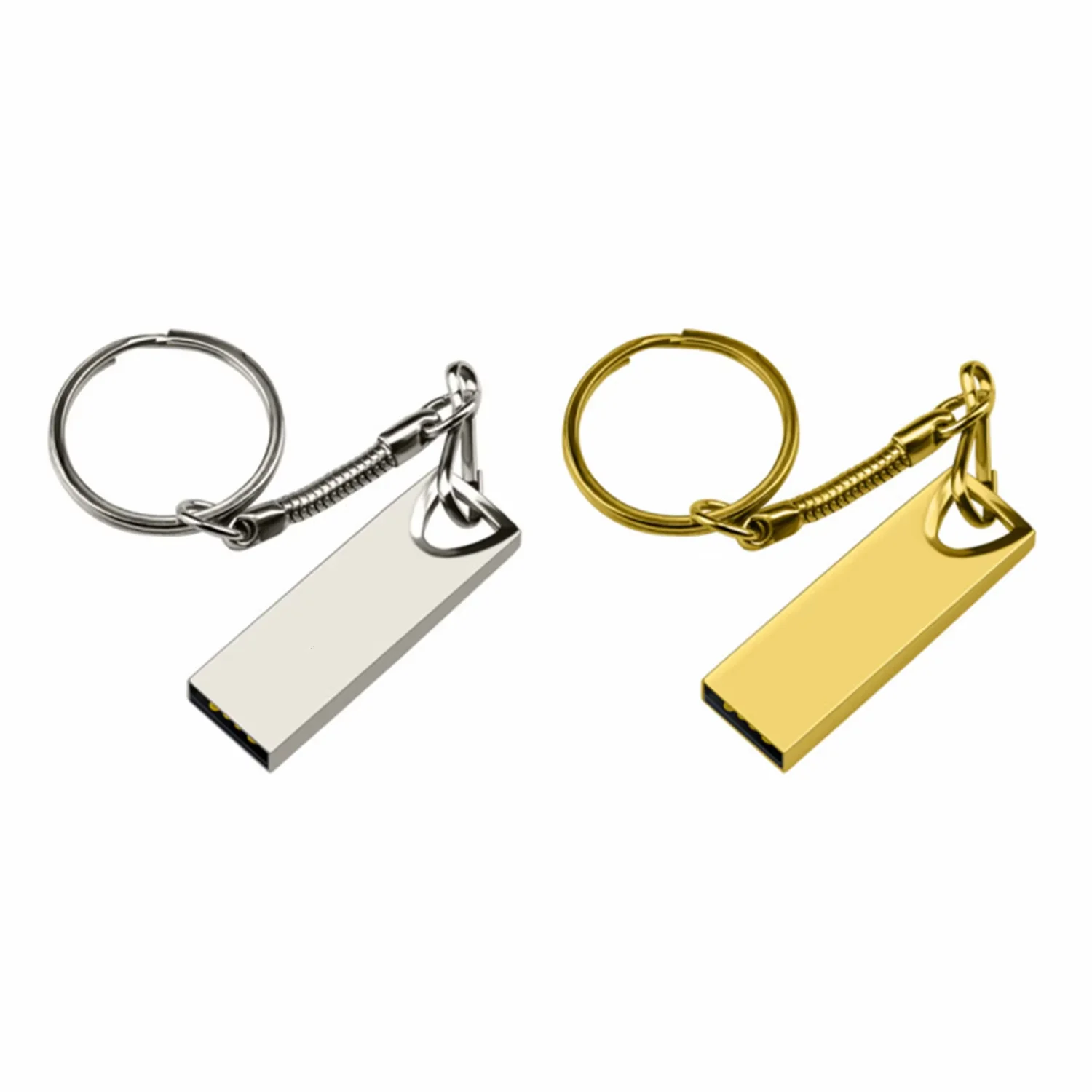 Custom Laser Engraving LOGO Metal Ring Key Chain Metal USB2.0 High ...