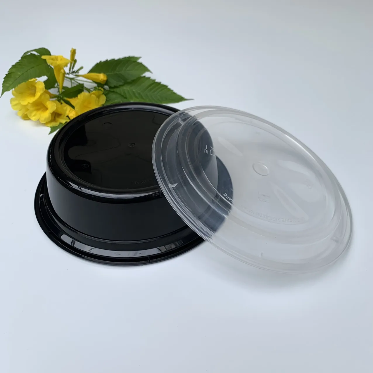 Lunch Box Disposable Microwave Food Container 900ml Round Food Storage ...