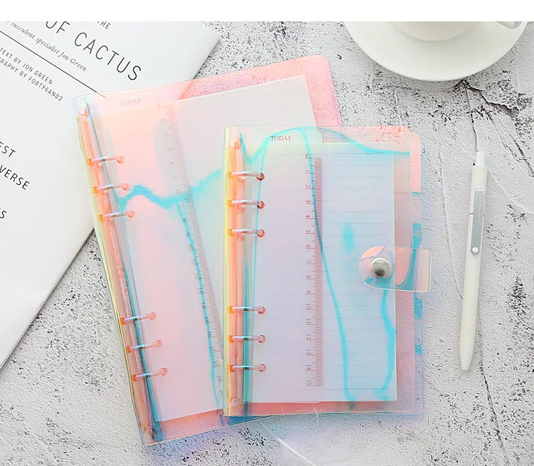 Luxury Design Holographic Color A5 A6 Budget Binder Laser Budget Binder ...
