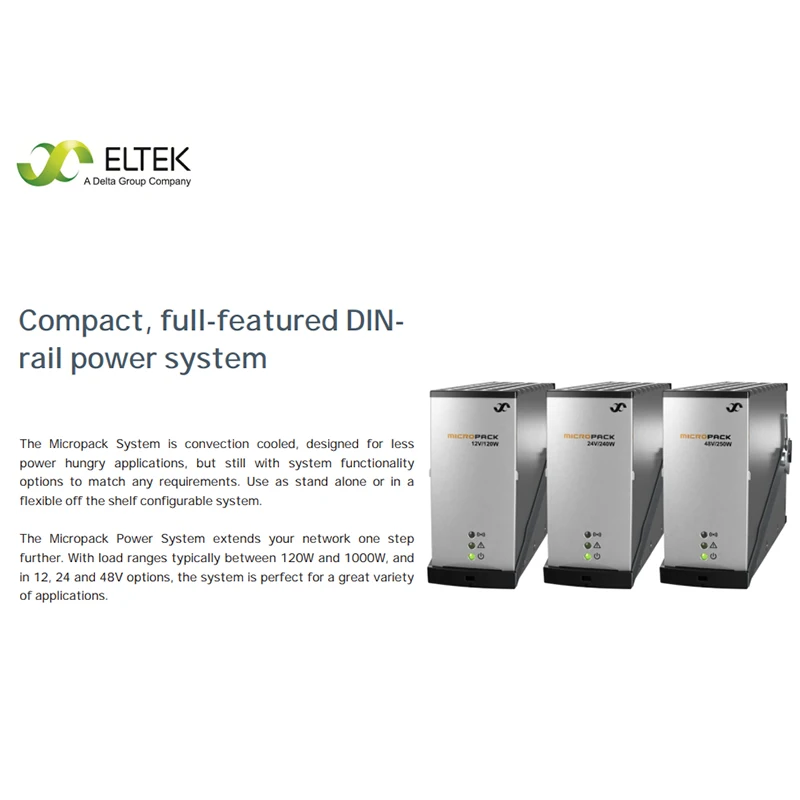 Eltek Rectifier Module Micropack 12V/120W 24V/240W WOR 48V/250W CC