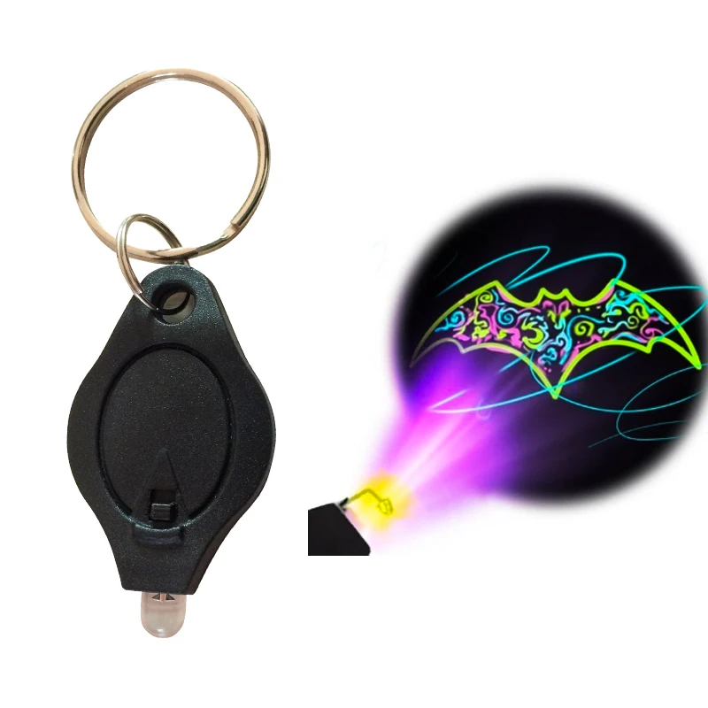 Promotional Portable Mini Uv Led Key Ring Money Detective Plastic Uv ...