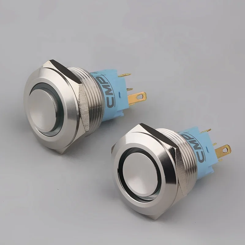 Cmp Led Push Button Switch 22mm Latching On Off Rohs Compliant With 5a ...