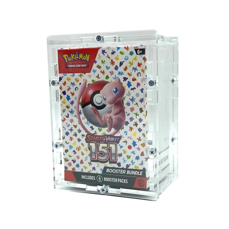 Custom High Clear Acrylic Display Case For Pokemon 151 Booster Bundle ...