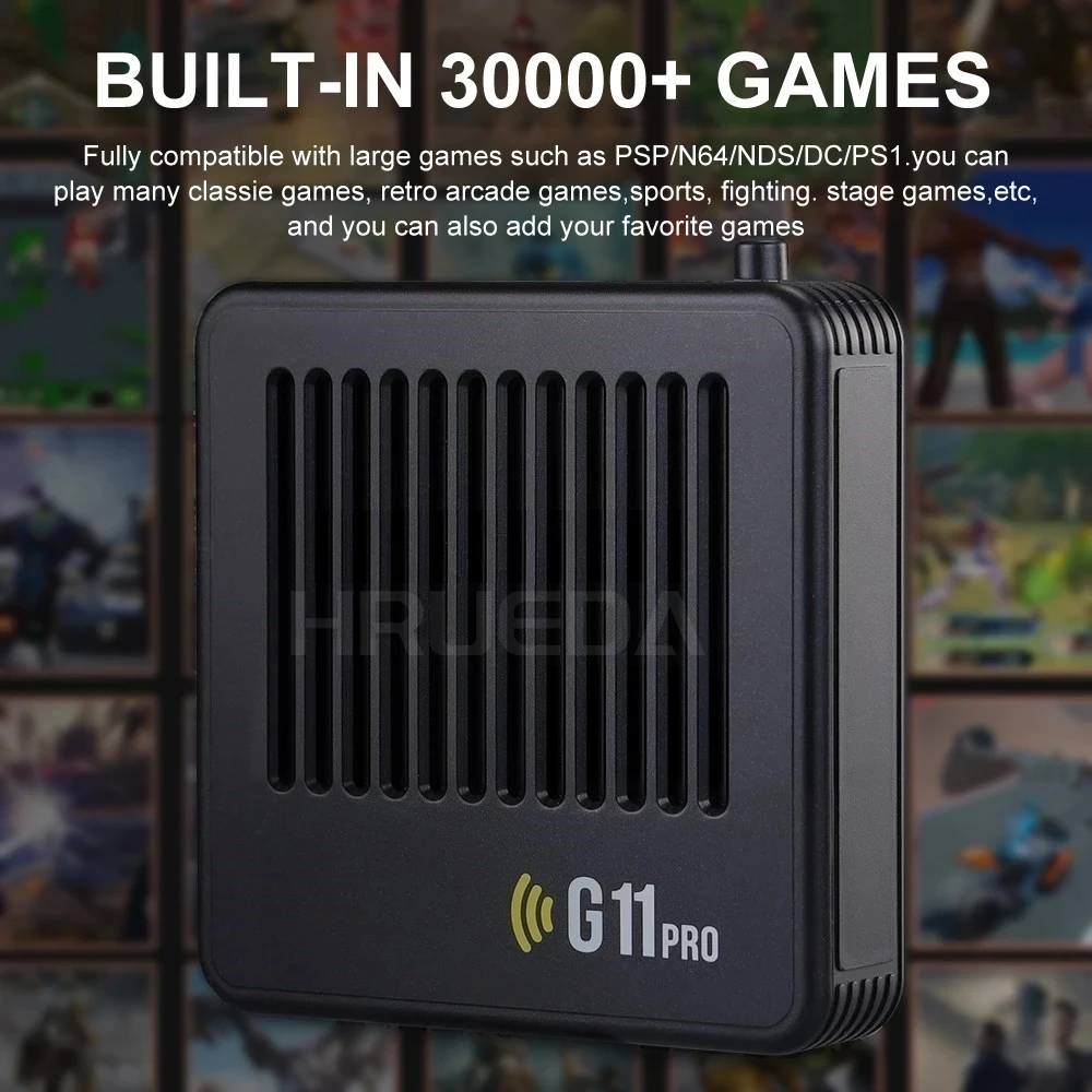 G11 Pro Game Box Video Console 256G Built-in 60000+ Retro Games 2.4G ...