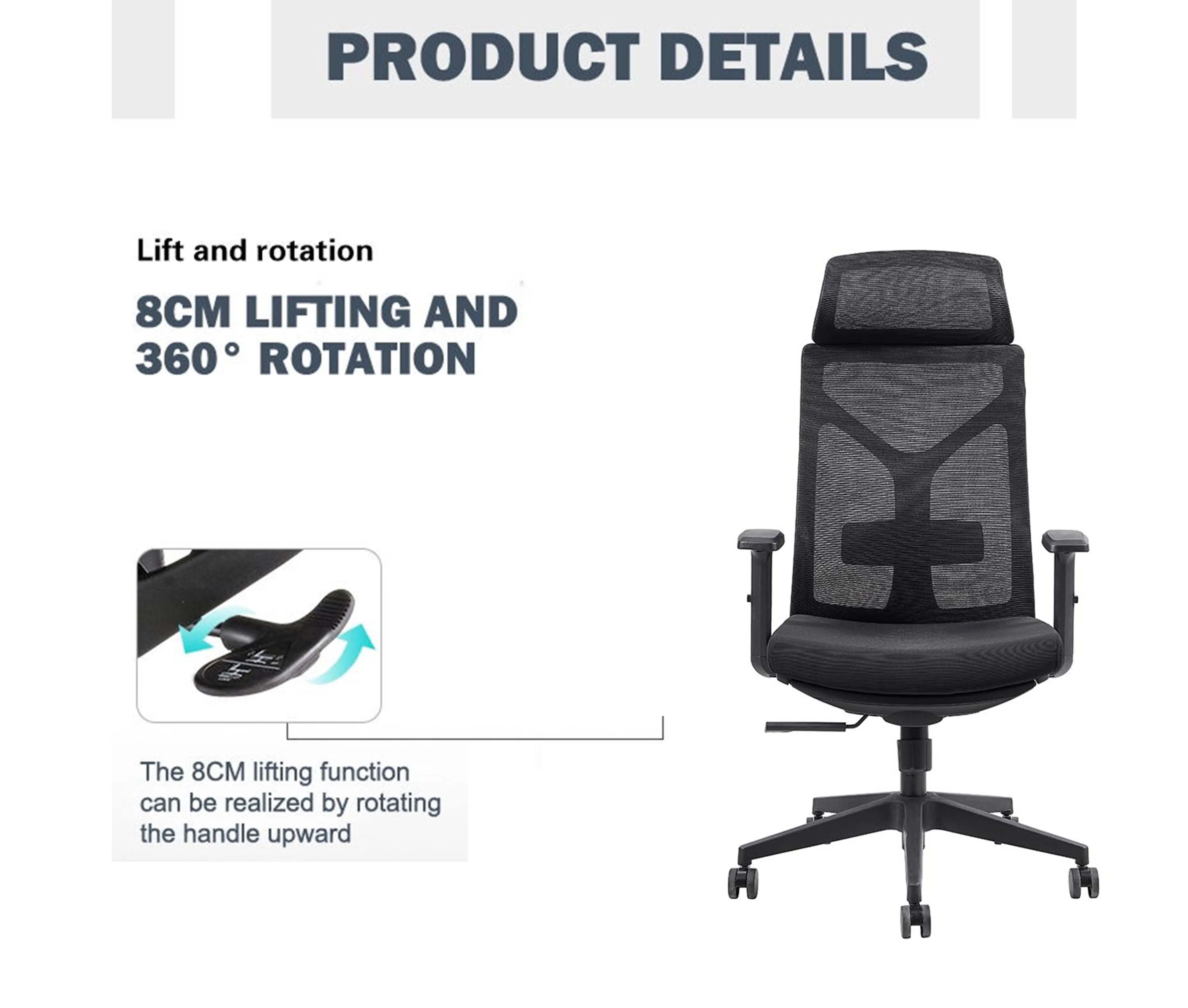 615a Rotating High Back Office Chair For Furniture Living Room - Buy ...