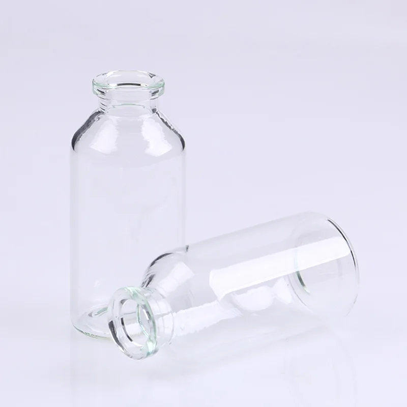 30ml Transparent Borosilicate Glass Tubular Vial for Liquid Medication ...