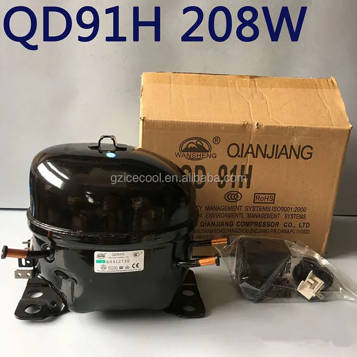 1/4HP China Brand High Quality 173W Refrigerator Compressor R134a QD91H