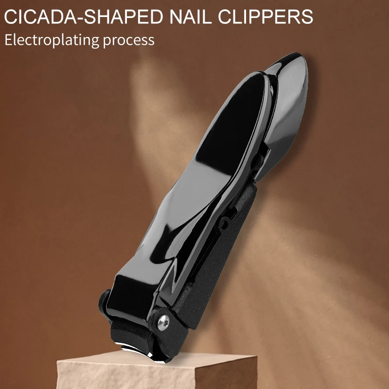 High Quality Portable Carbon Steel Black Nail Clippers Small Curved ...