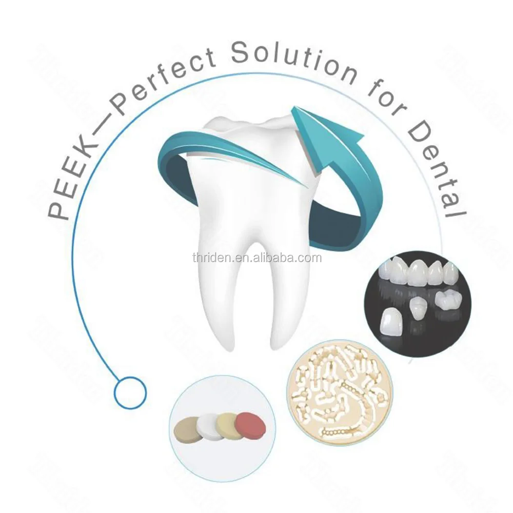 New Material Peek Dental Puck High Quality 98*12mm Dental Peek Block ...