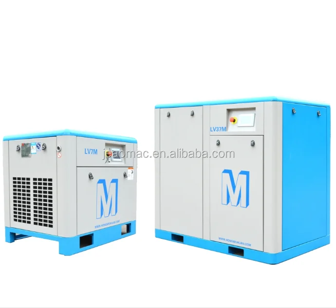 37kw 8 Bar Permanent Magnet Variable Frequency Screw Air Compressor LV37M for Light Industry