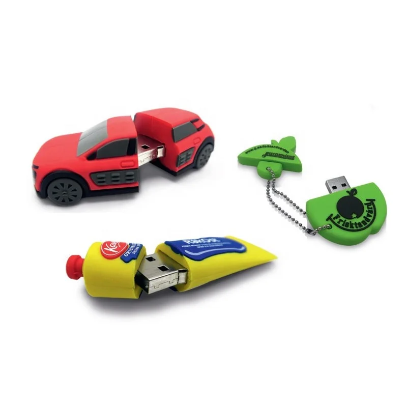 Rubber Soft PVC 3D Helicopter Plane USB Flash Drive