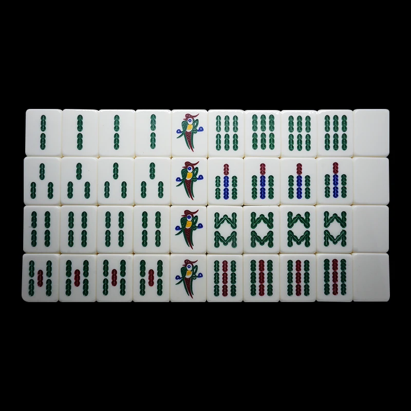 Mahjong Set Crystal Mahjong Tiles With Pvc Box For Board Game And ...
