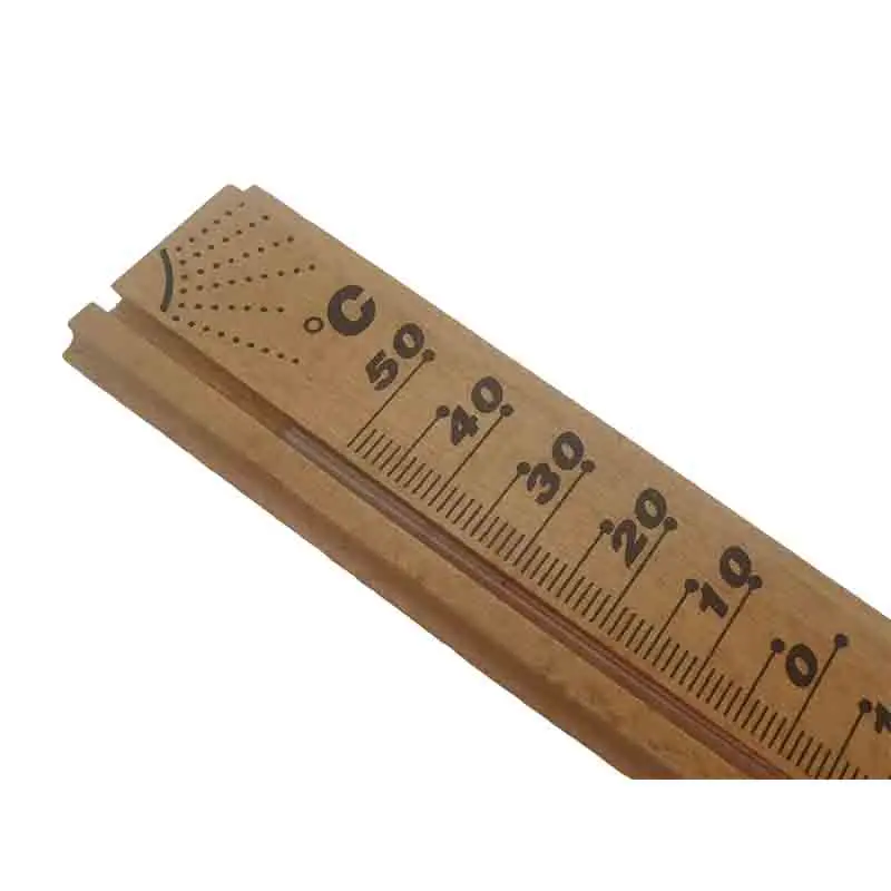 Garden Wooden Outdoor Wall-mounted Thermometer Temperature Monitor ...