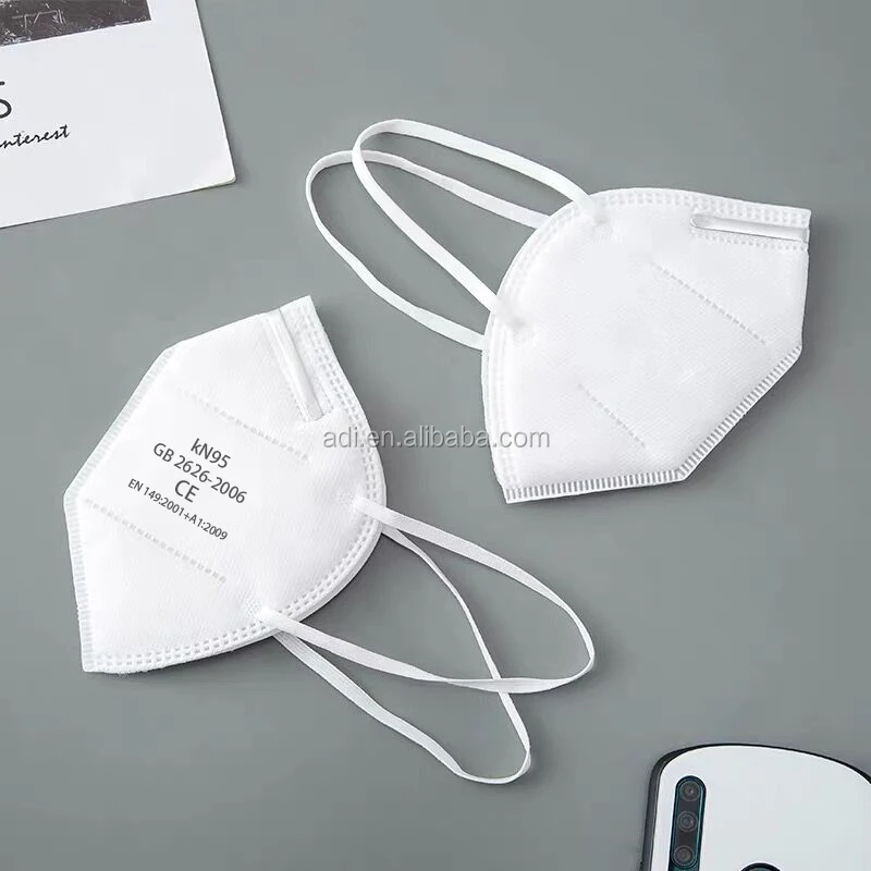 ready to ship N95 Adult 5-ply Folding Nonwoven Dust kn95 Mask PM 2.5 Respirator Mouth Mask ...