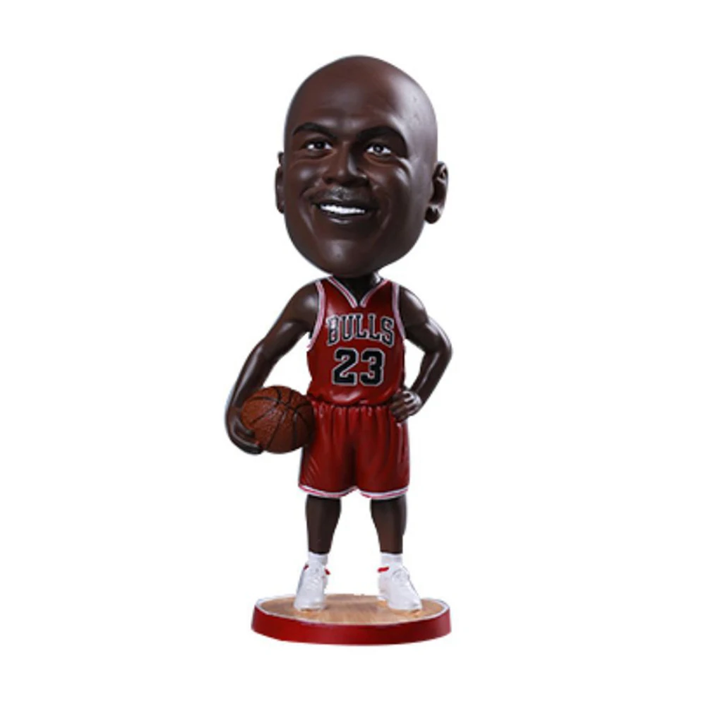 Custom Polyresin Sportsman Figurine Basketball Player Bobble Head Pvc ...