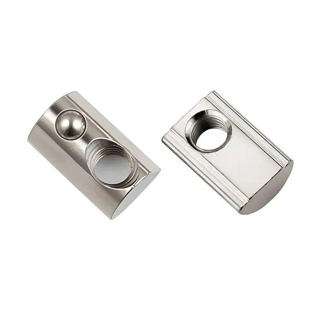Half Round Roll in T Slot Nut with Spring Loading Ball for Aluminium ...