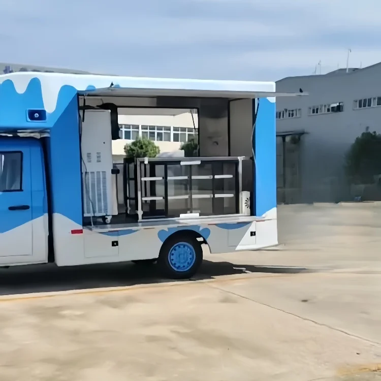 Small Foton Ice Cream Truck A Vending Truck With An Ice Cream Maker And ...