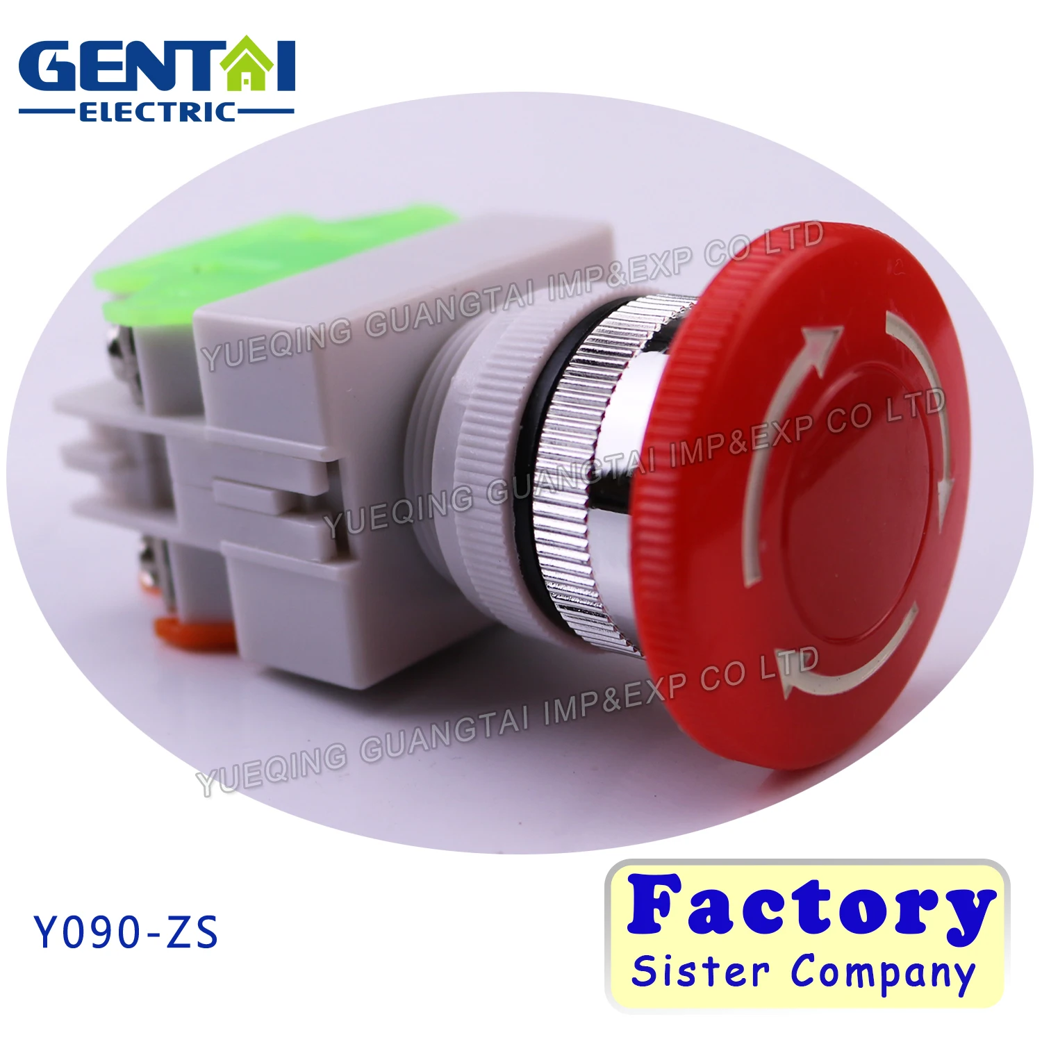 Lay37-11zs Y090 40mm Self Locking Mushroom Emergency Stop Button Switch ...