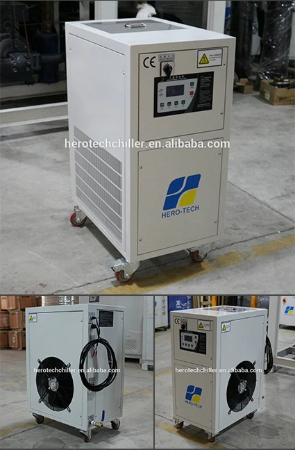 1hp Portable Mini Chiller 3kw Air Cooled Industrial Scroll Chiller ...