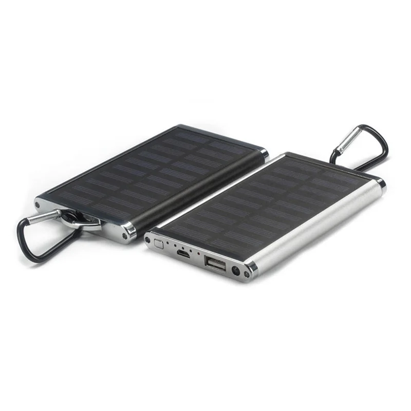 Portable Slim 4000mah Solar Charger - 5V/2.4A Power Bank