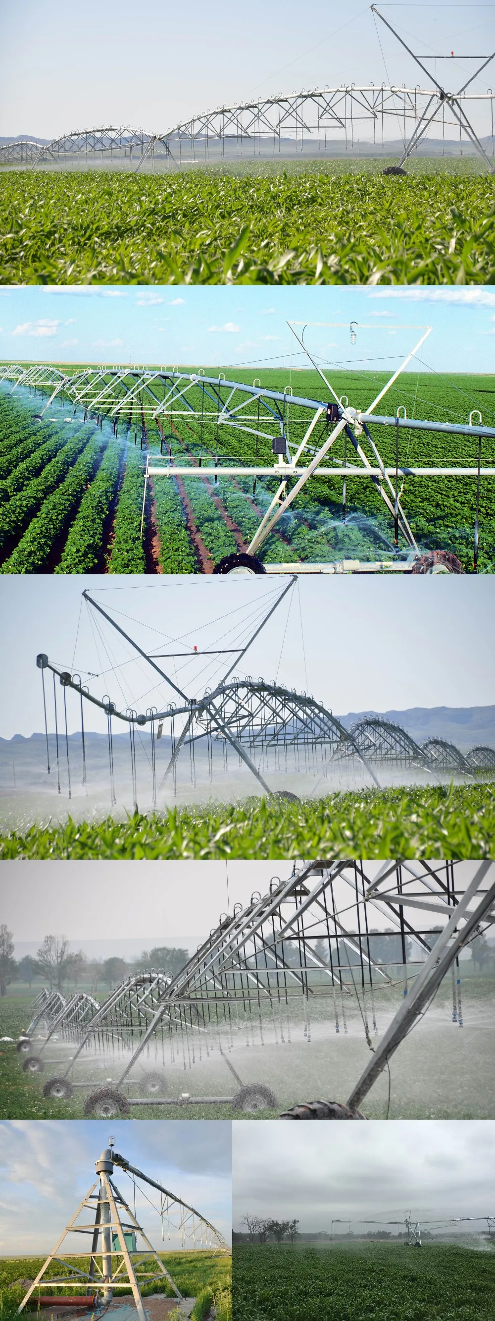 Farm Poly Lined Center Pivot Irrigation Machinery Axial Pivots ...