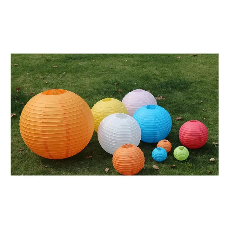 Wholesale Customized Printing Hanging Round Colorful Paper Lamp Paper ...