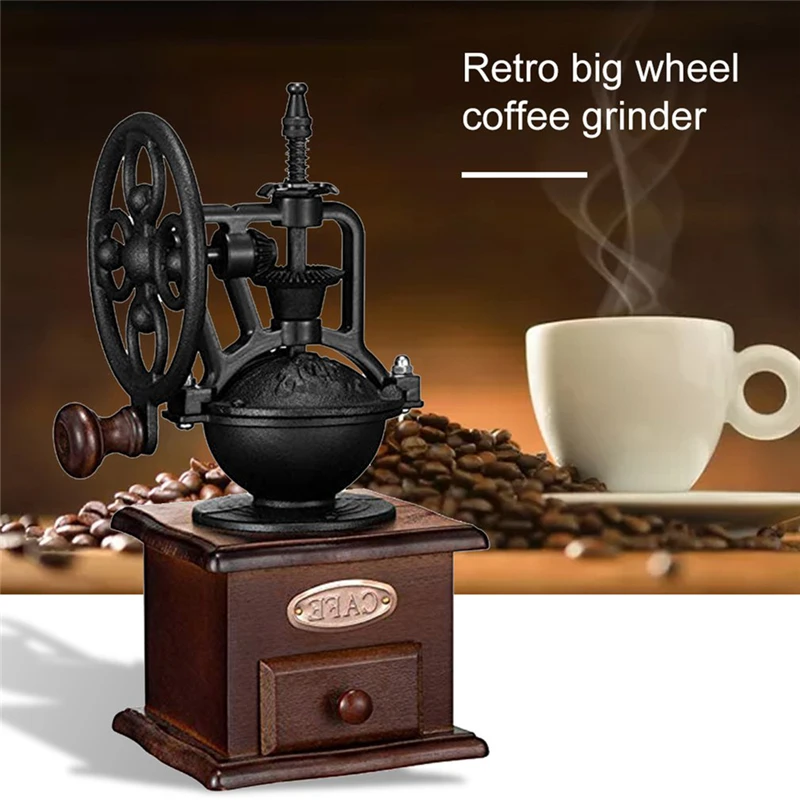 Retro Manual Coffee Grinder Hand Coffee Bean Grinding Machine Mill ...