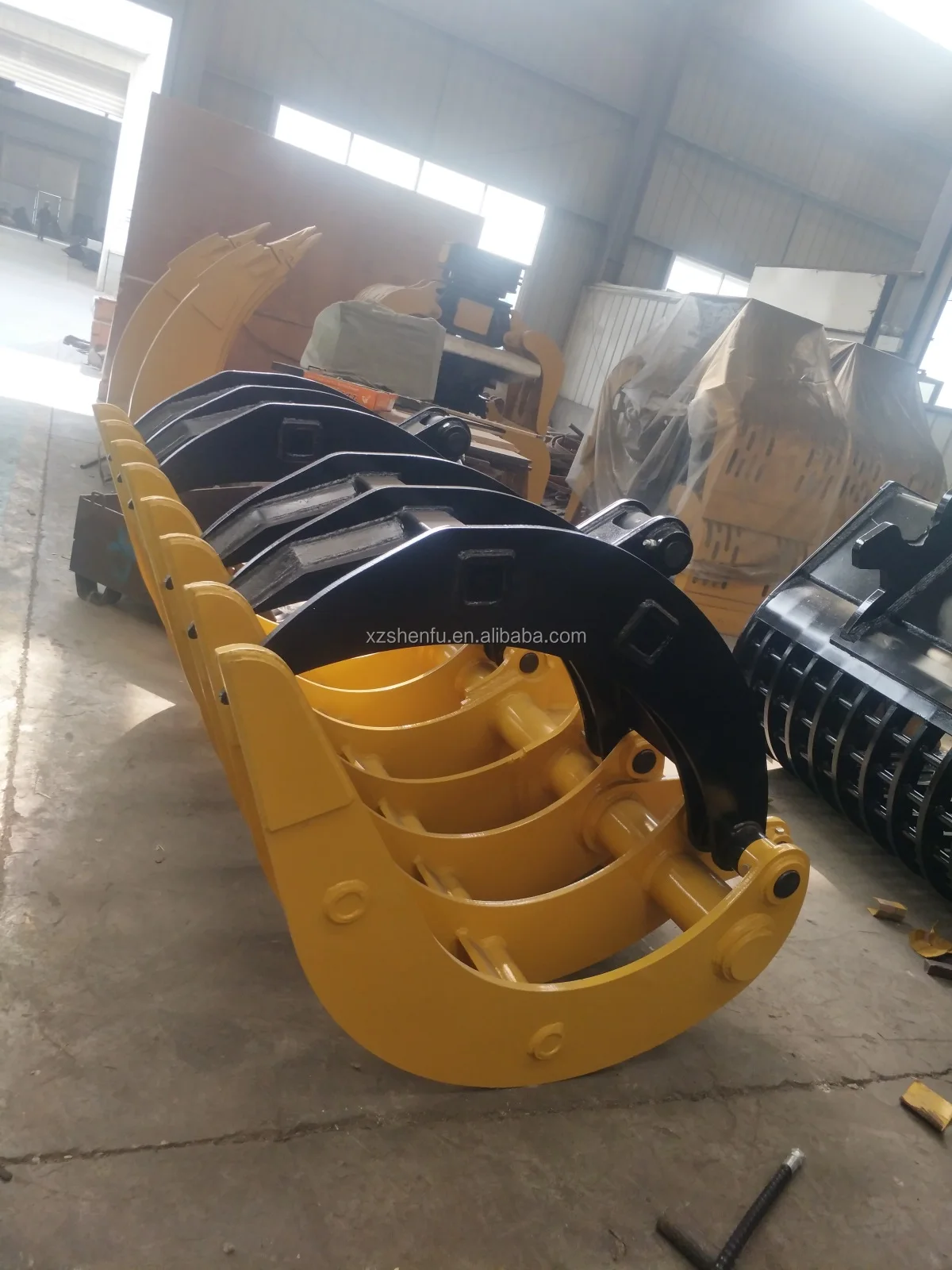 Tree Branch Clamp Root Rake Grapple for 20 Tons Excavator