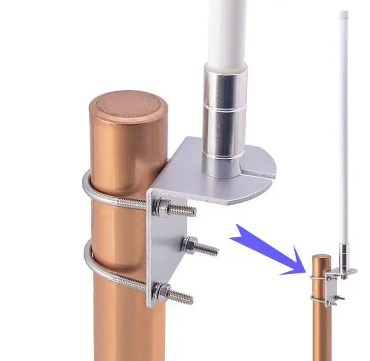 Black Aluminium Universal Bullbar Mount Uhf Antenna Bracket For ...