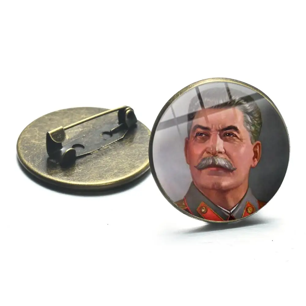 Soviet Ussr Stalin Lenin Pin Badge Classic Red Star Hammer Sickle ...