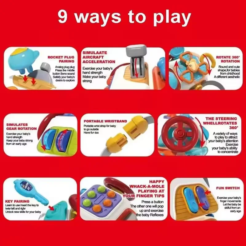 Factory CPC CE Activity Cube Learning Educational Musical Busy Cube Baby Toy Autism Sensory Toys ...