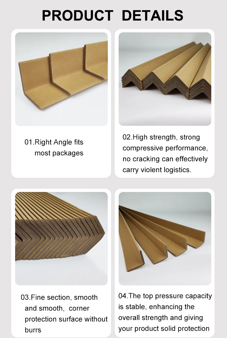 Recycle Kraft Paper Cardboard U Profile Channel Edge Board Corner Guard ...