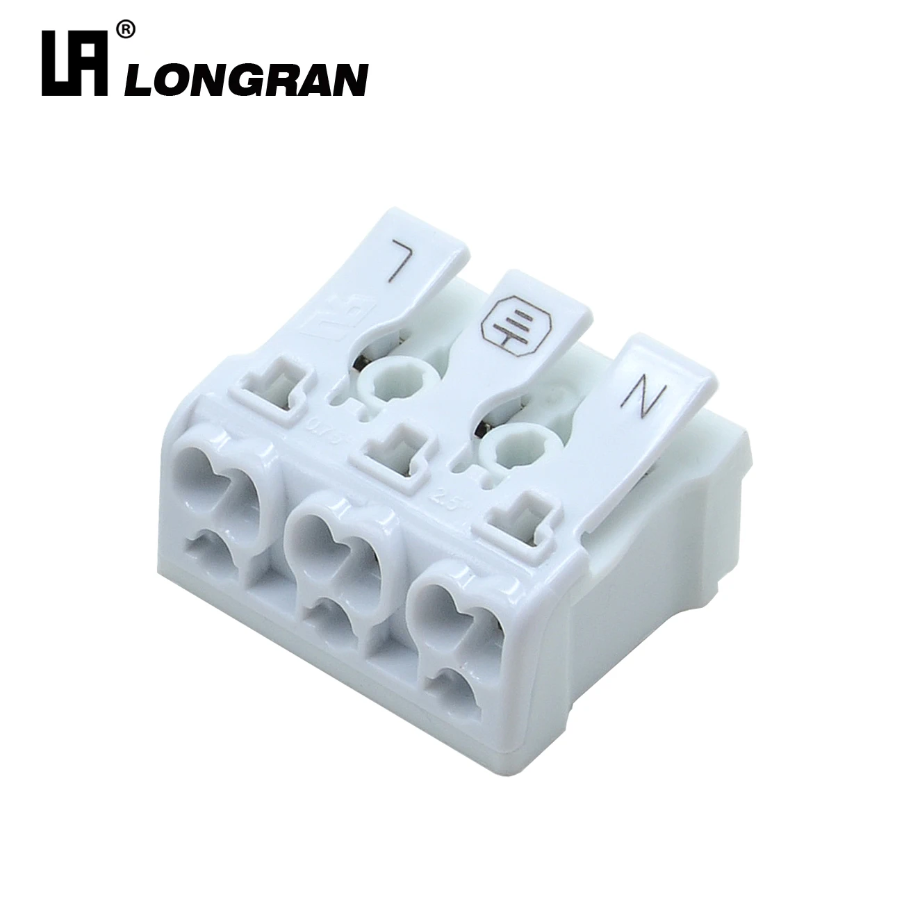 3-pin Quick Push Terminal Block Without Threaded Connector Crimp ...