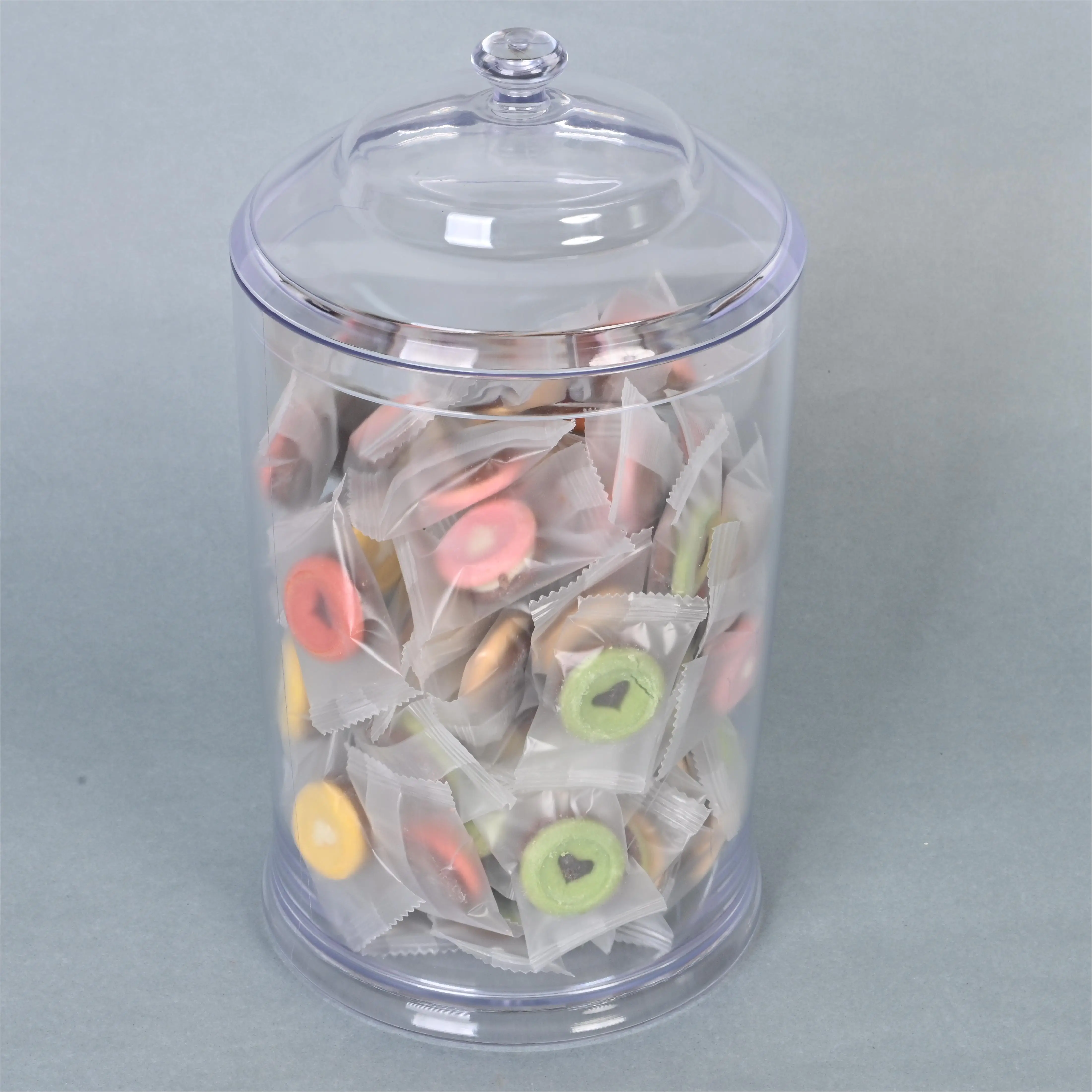 Large European Style Eco-friendly Plastic Candy Jar With Plastic Lid ...