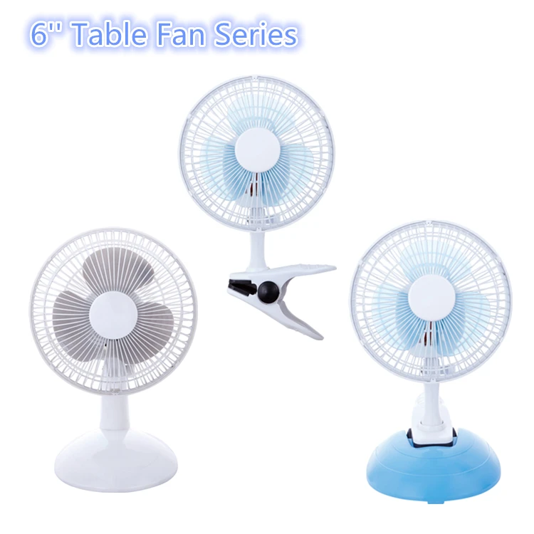 Mini Small Size 6 Inch Plastic Table Desk Oscillating Clip Fan With 3 ...