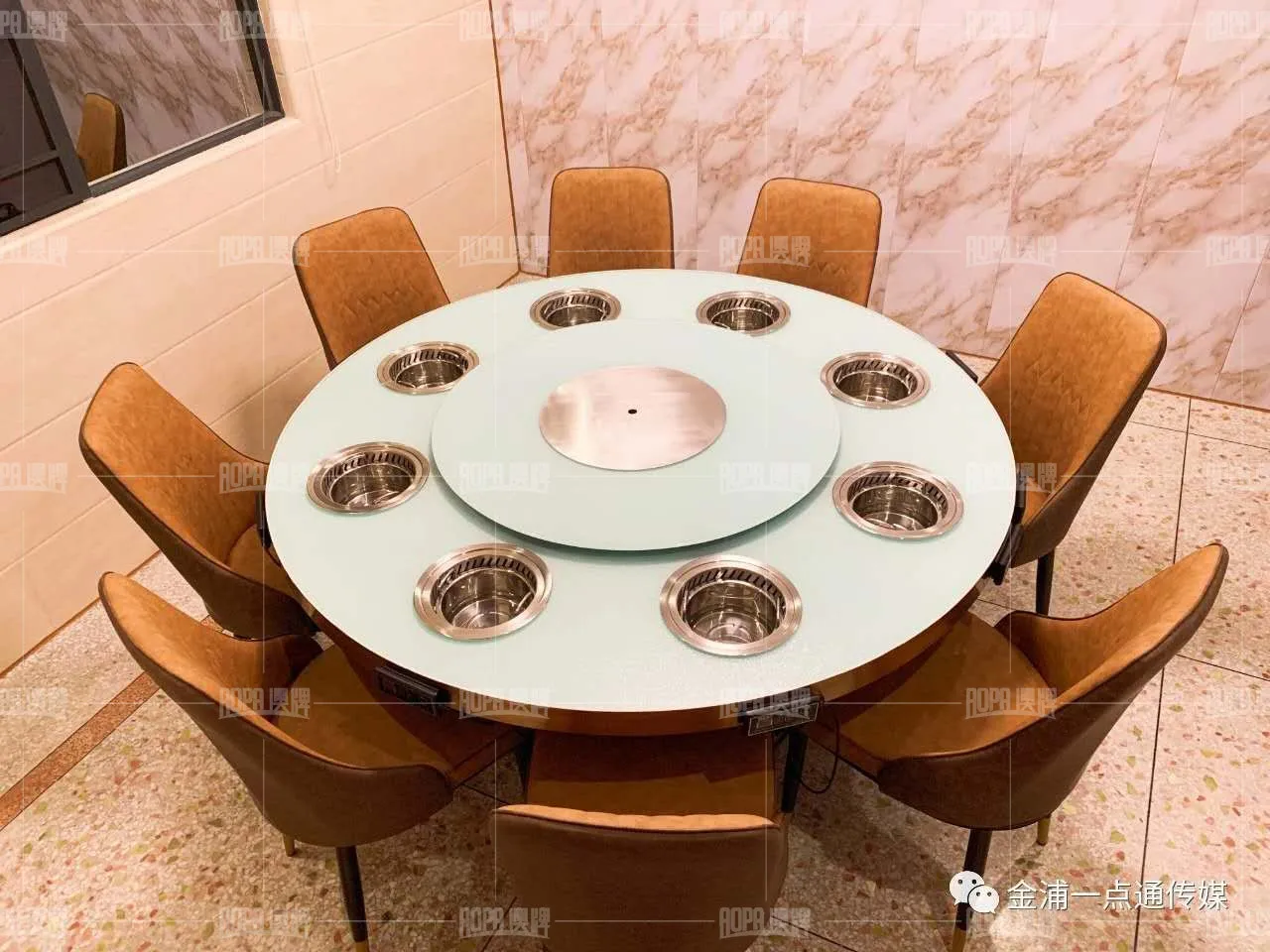 Modern Hotpot Restaurant Dining Room Custom Divide Mini Induction ...