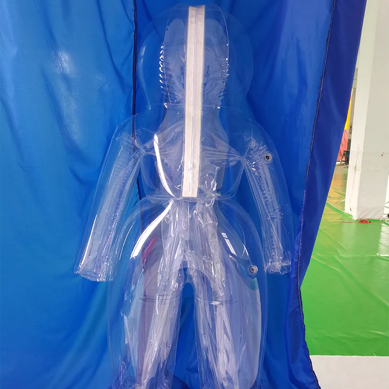 Customized Advertising Inflatable Transparent PVC Ball Suit for Adult Man