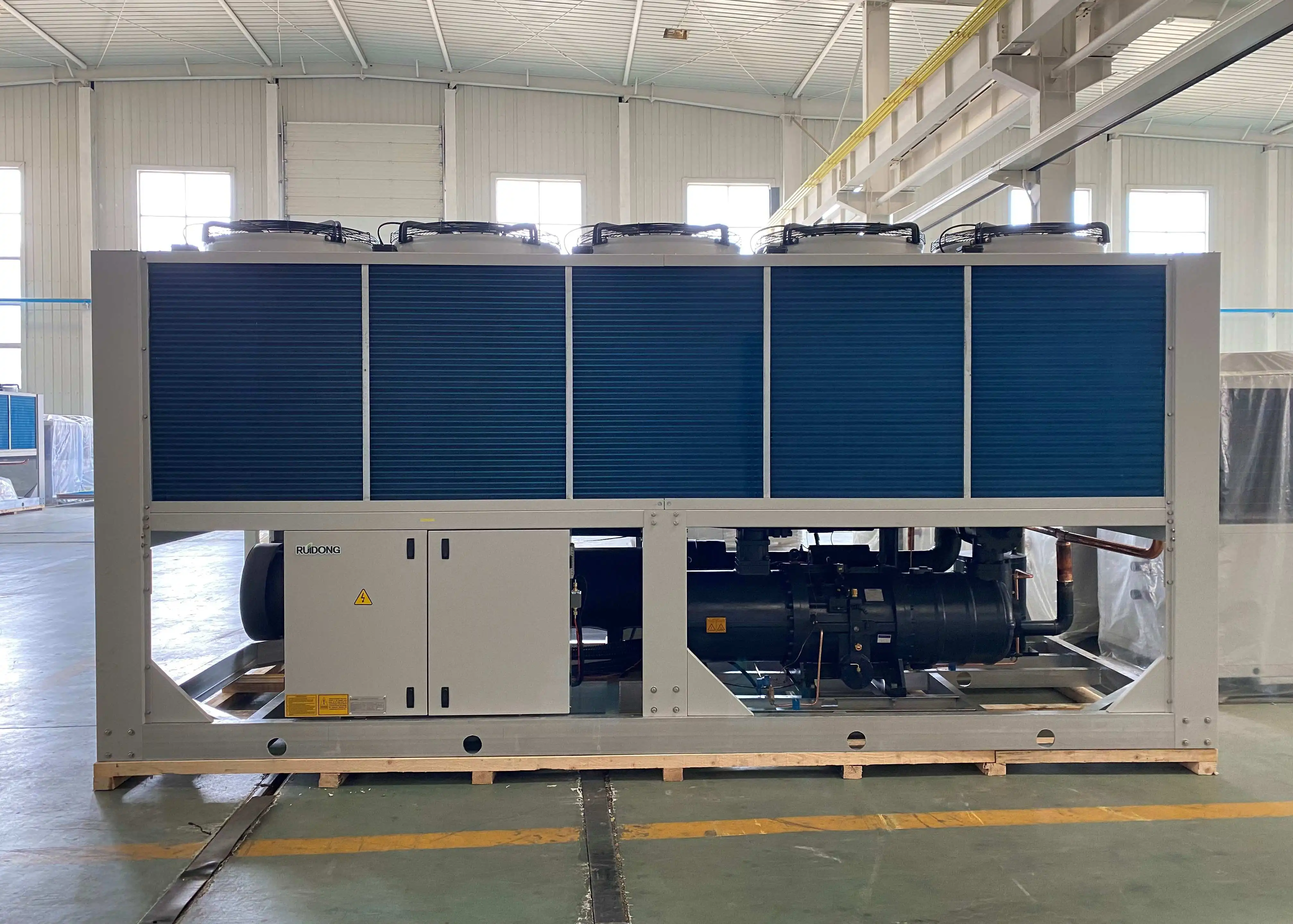 Industrial Chiller HVAC Air Conditioner Air Cooling Screw Chiller Unit ...