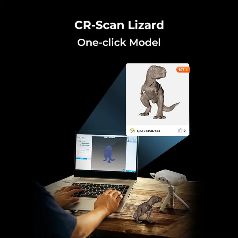 Creality- 3d Scanner Cr Scan Lizard For 3d Printing Handheld,Body Scan ...