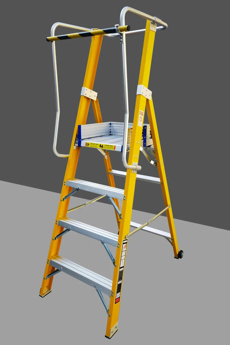 5-step Safety Ladder Glass Fiber Flat Step| Alibaba.com