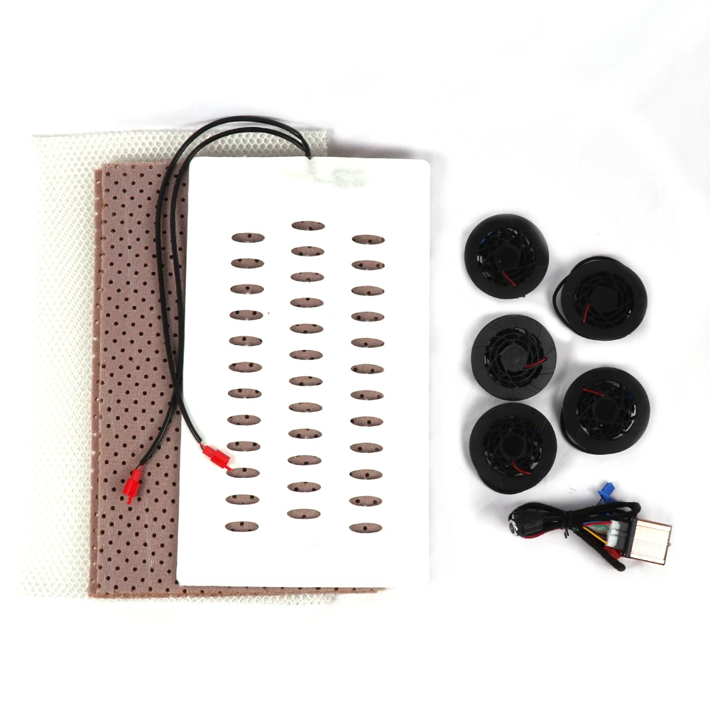 Car Seat Ventilation Cooler with 5 Fans & Heating System