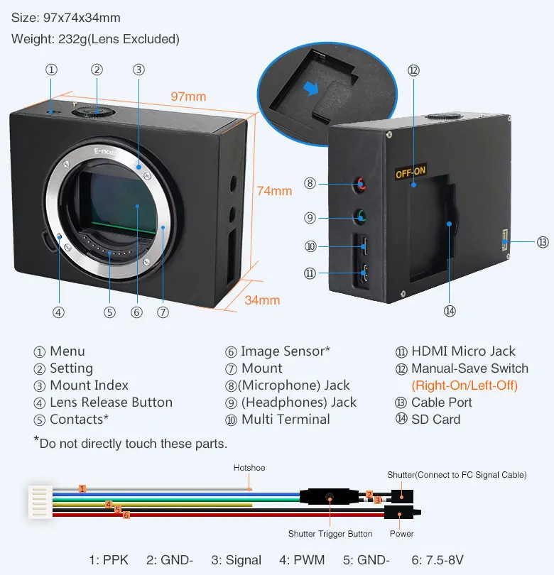 FOXTECH Map-A7r Uav Camera for Mapping - 36.4MP CMOS