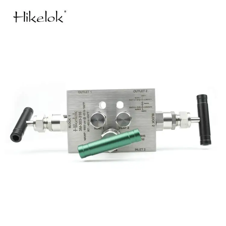 Hikelok Manifolds Valves 6000 Psig 413 Bar Pressure 316 Stainless Steel ...