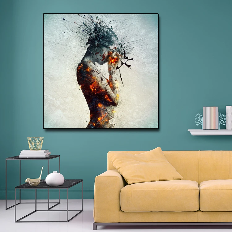 Airom Modern Nordic Room Famous Roller Wall Deliberation Art Portrait ...