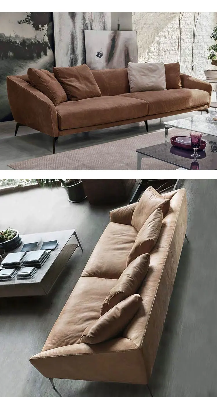 Feder Sofa Design Sofa Leder - Modern Living Room Style