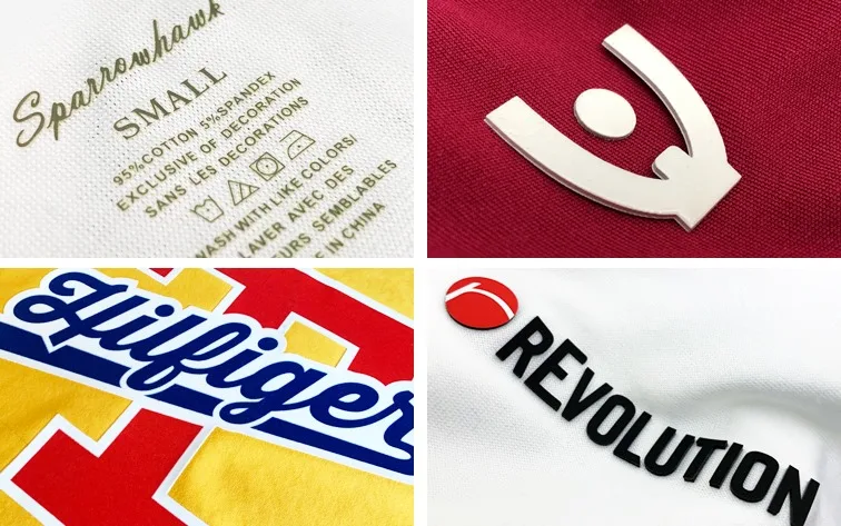 Custom Heat Press Label 3d Colorful Embossed Brand Design Silicone ...