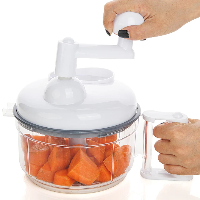 Salad Spinner Chopper Turning Slicer Manual Food Processor - Buy Multi ...